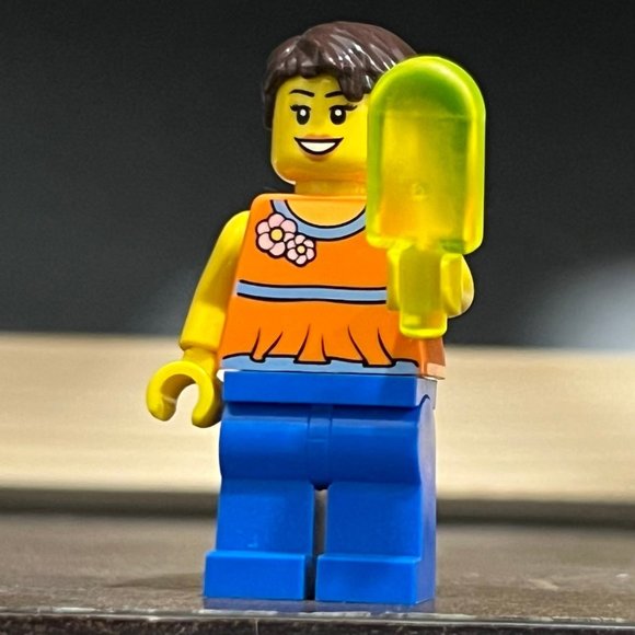 Lego | Toys | Lego City Cinema Visitor Minifigure With Green Popsicle ...